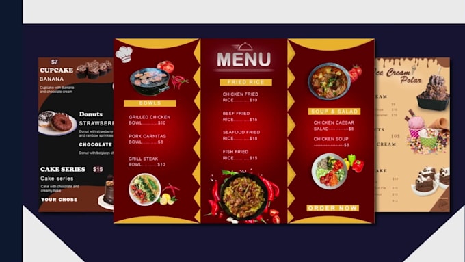 Design Modern Menu Restaurant Menu Digital Menu