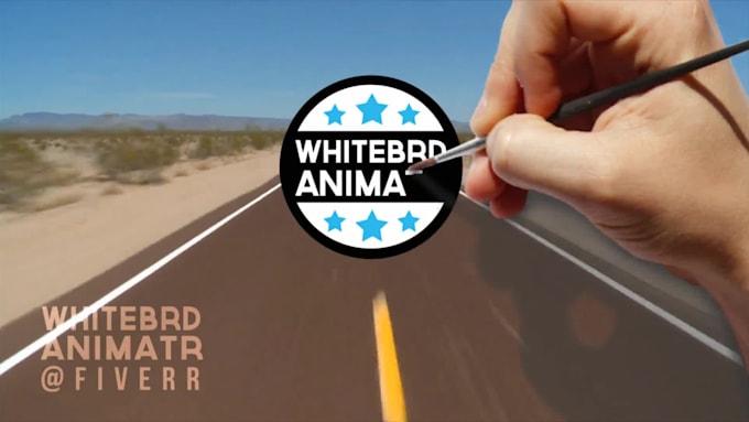 Speed paint logo intro over royalty free videos by Whitebrdanimatr | Fiverr