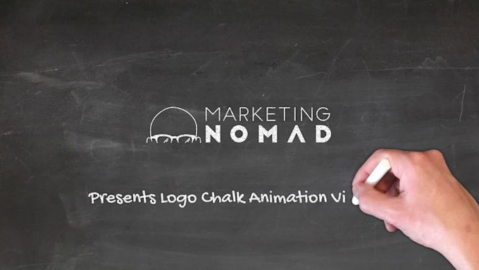 Create a fully custom chalk logo animation video by Mymktgnomad | Fiverr