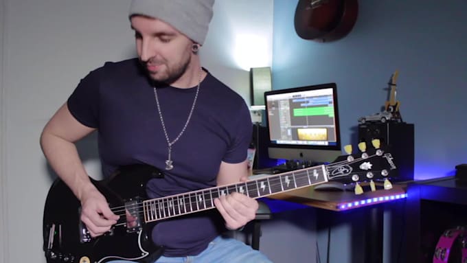 Record professional electric guitar on your song by Robgalley | Fiverr