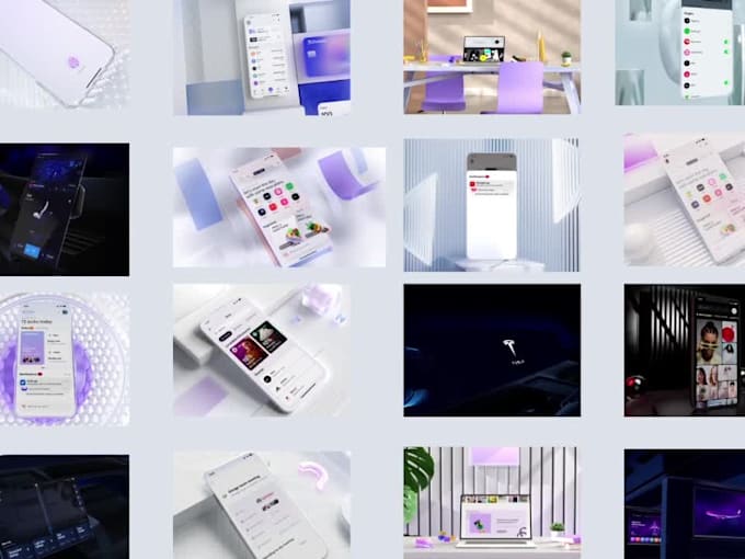 Create a professional 3d product animation or 3d ui web animation for ...