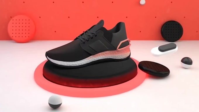 3d shoe animation shoe modeling 3d footwear shoe video 3d sneaker shoe ...