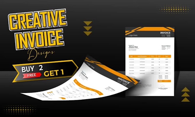 Design invoice templates order form by Graphichiya | Fiverr