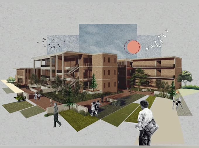 Render plans, sections and elevations in photoshop by Himelchowdhury4 ...