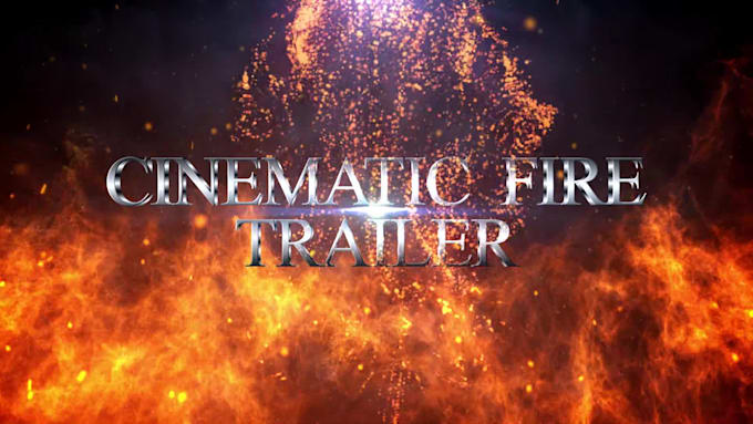 Create fire flame cinematic trailer titles intro teaser promo by Anz ...