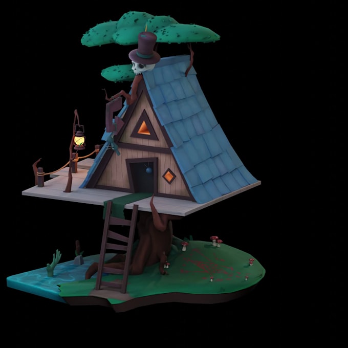 Create 3d stylised hand painted assets for your project by ...