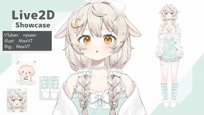 Draw quality live2d vtuber male or female vtuber model vtuber avatar ...