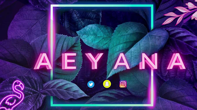 Design a neon youtube intro outro by Aeyana | Fiverr