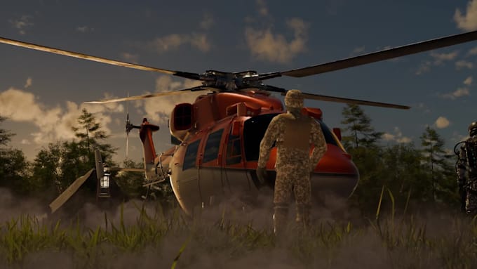 Do vfx 3d airplane model helicopter animation character model by ...