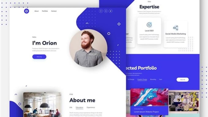 Build creative portfolio resume website using html, css, js by Rr_programmer | Fiverr