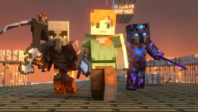 Create 3d minecraft music video, minecraft animation video, minecraft ...