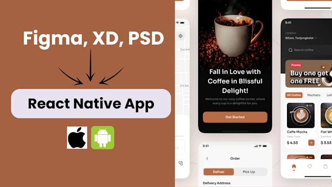 Convert figma to react native, psd to react native as react native app ... Convert figma to react native, psd to react native as react native app ...