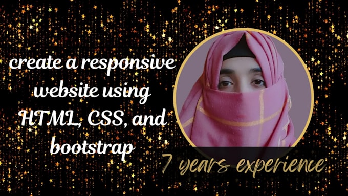 Create a responsive website using html, css, and bootstrap by Fazeela_rustman | Fiverr