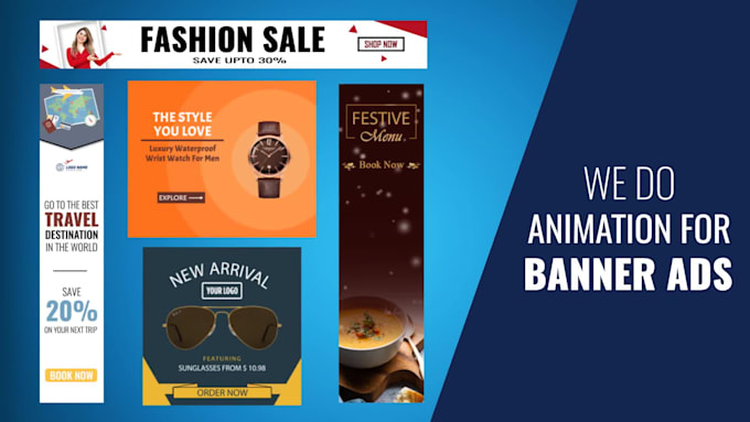 Create eye catching animated banner by Sharmin1801 | Fiverr