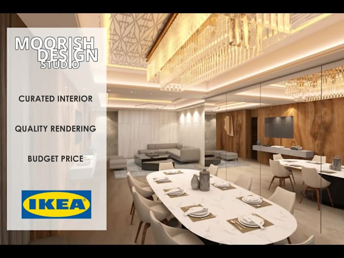 Create stunning room interior design and 3d rendering by Amanatal | Fiverr