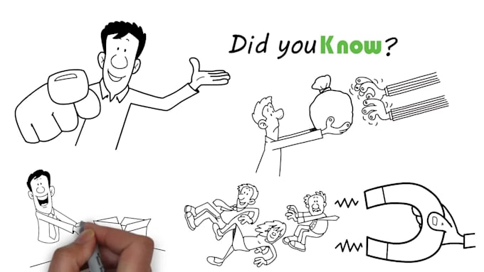 Create custom whiteboard animation explainer video by Kainatkhan121 ...