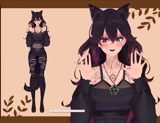 Draw and rig 2d vtuber model, 2d animated vtuber, 2d anime vtuber ...