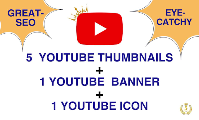Design 5 seo youtube thumbnails in 2 hours by Tarunsuthar01 | Fiverr