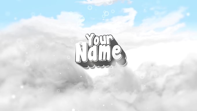 Create a sky theme 2d intro template for youtube and stream by ...