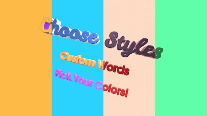 Make 3d text gif animation by Adeego | Fiverr