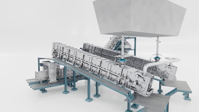 Do manufacturing plant animation 3d industrial animation factory ...