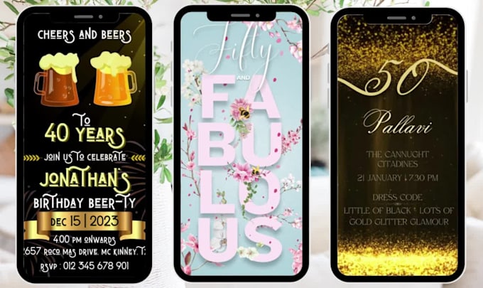 Create animated invitation gif or simple video for any occasions by ...