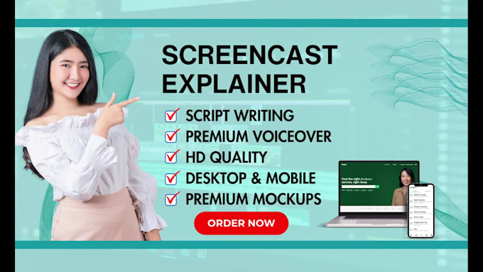 Create 4k hd screencast explainer tutorial video for your website or app by Sonicstudio324 | Fiverr