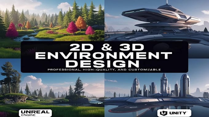 2d 3d environments design in unreal engine and unity by Atifawann | Fiverr