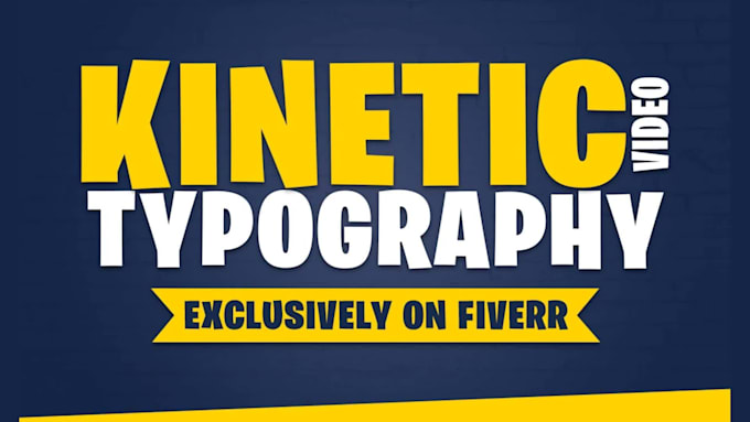 Create kinetic typography with motion graphics by Rubeleunus | Fiverr