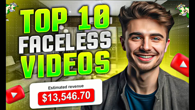 Create youtube top 10 faceless videos or faceless video editing by ...