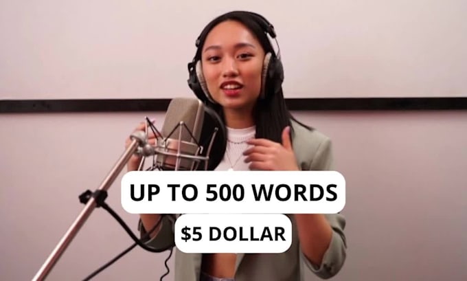 Record an american deep female voice over for your project by ...