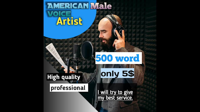 Record a professional american male voice by Henrydanielio | Fiverr