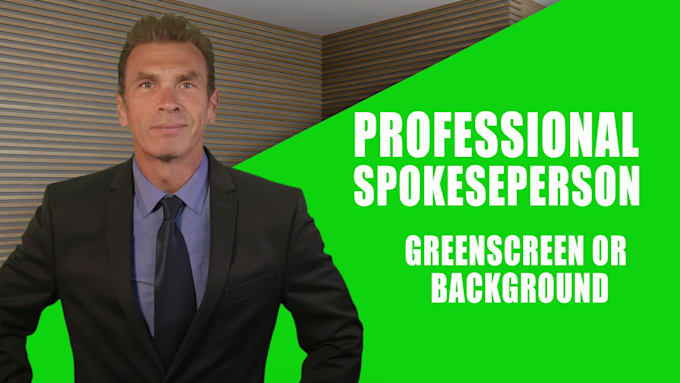 Create a greenscreen spokesperson video by Jeffreyhopkins | Fiverr