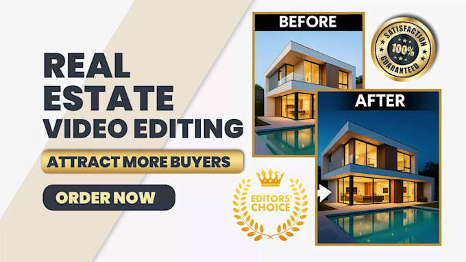 Do professional real estate video editing for property listings by ...