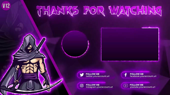 Do youtube end screen, outro, end card 12 hours delivery 4k by Saif ...