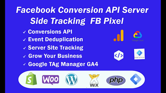 Setup facebook conversion api with gtm fb pixel ga4 ecommerce tracking by Ranu_ads | Fiverr
