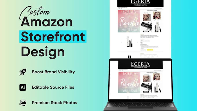 Design professional amazon storefront, amazon store setup with custom ...