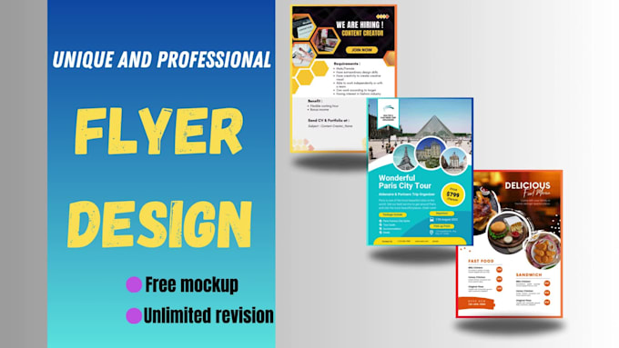 Design or redesign professional business, marketing or event flyer in ...