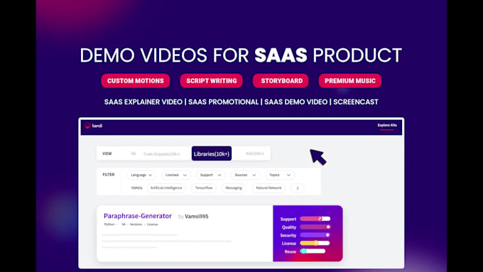 Create saas explainer videos, demo or promotional video by Natsstudios | Fiverr