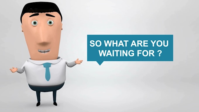 Create a promote business video with my cartoon character animated ...
