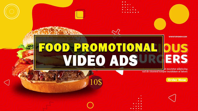Make restaurant food promotional video ads food opener and food promo ...