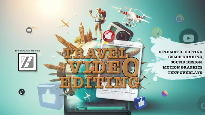 Do cinematic travel video editing for your vacation by Bartsofficial ...