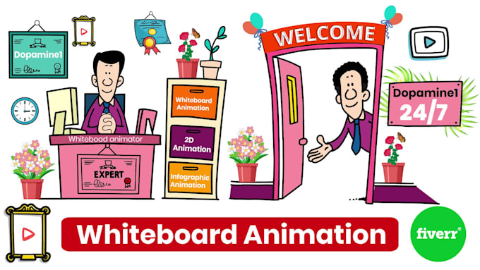 Create Whiteboard Animation Video In 24 Hours By Dopamine1 Fiverr