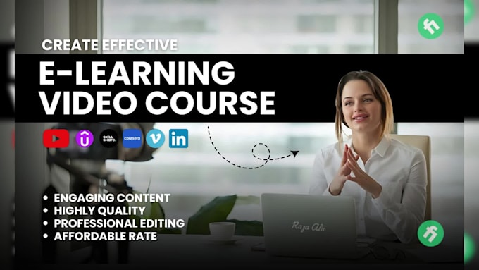 Do video editing for online course elearning training videos by Raza_alii | Fiverr