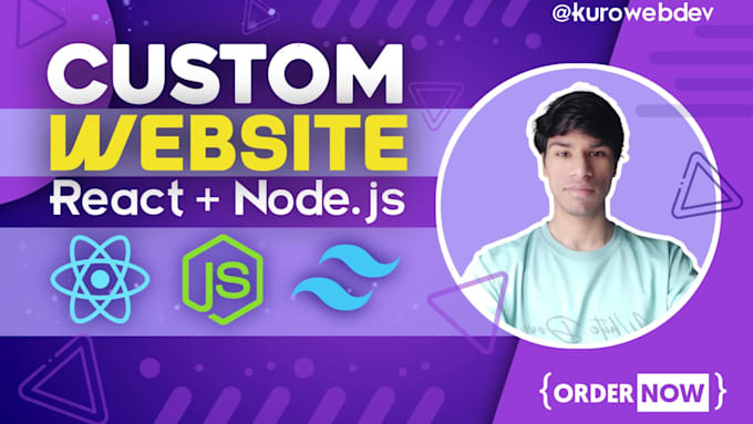 Create a responsive react and node js website by Kurowebdev | Fiverr