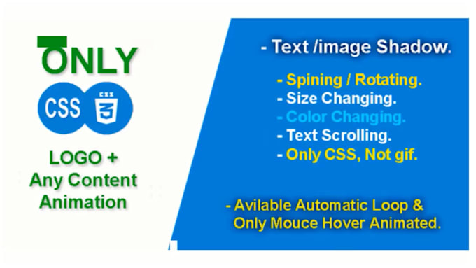 Animate website logo or any content by css coding by Photo_videoedit ...