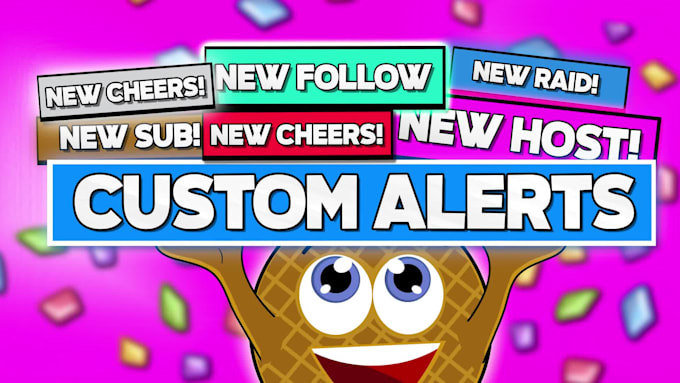 Make custom animated alerts for twitch by Stroopwafelman | Fiverr