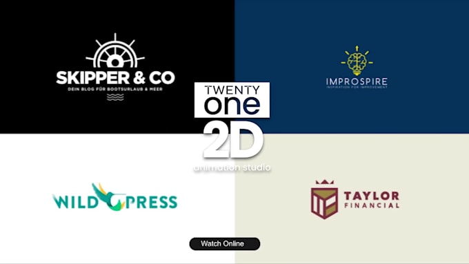 Tailor made 2d logo animations for your brand by Twentyone2d | Fiverr
