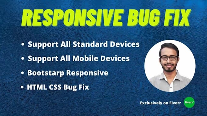 Fix responsive bug and create responsive html by Zr_shaky | Fiverr