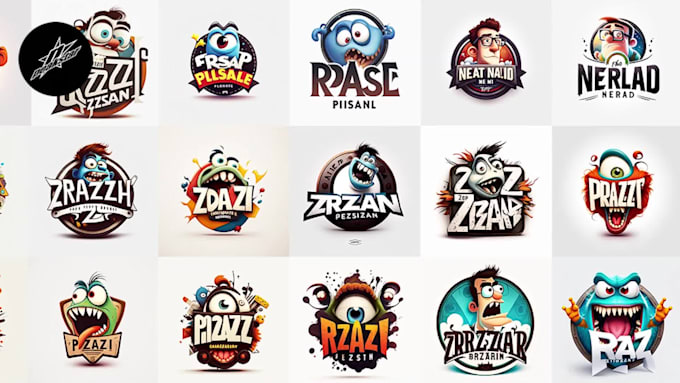 Create digital cartoon character logo design with ai midjourney and my ...